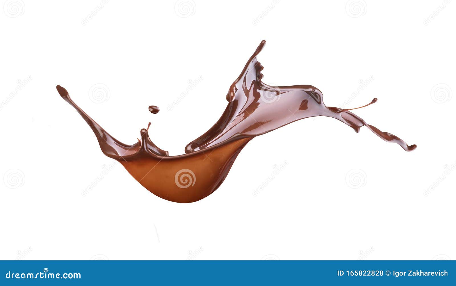 Chocolate Splash on a White Background Stock Photo - Image of dark ...