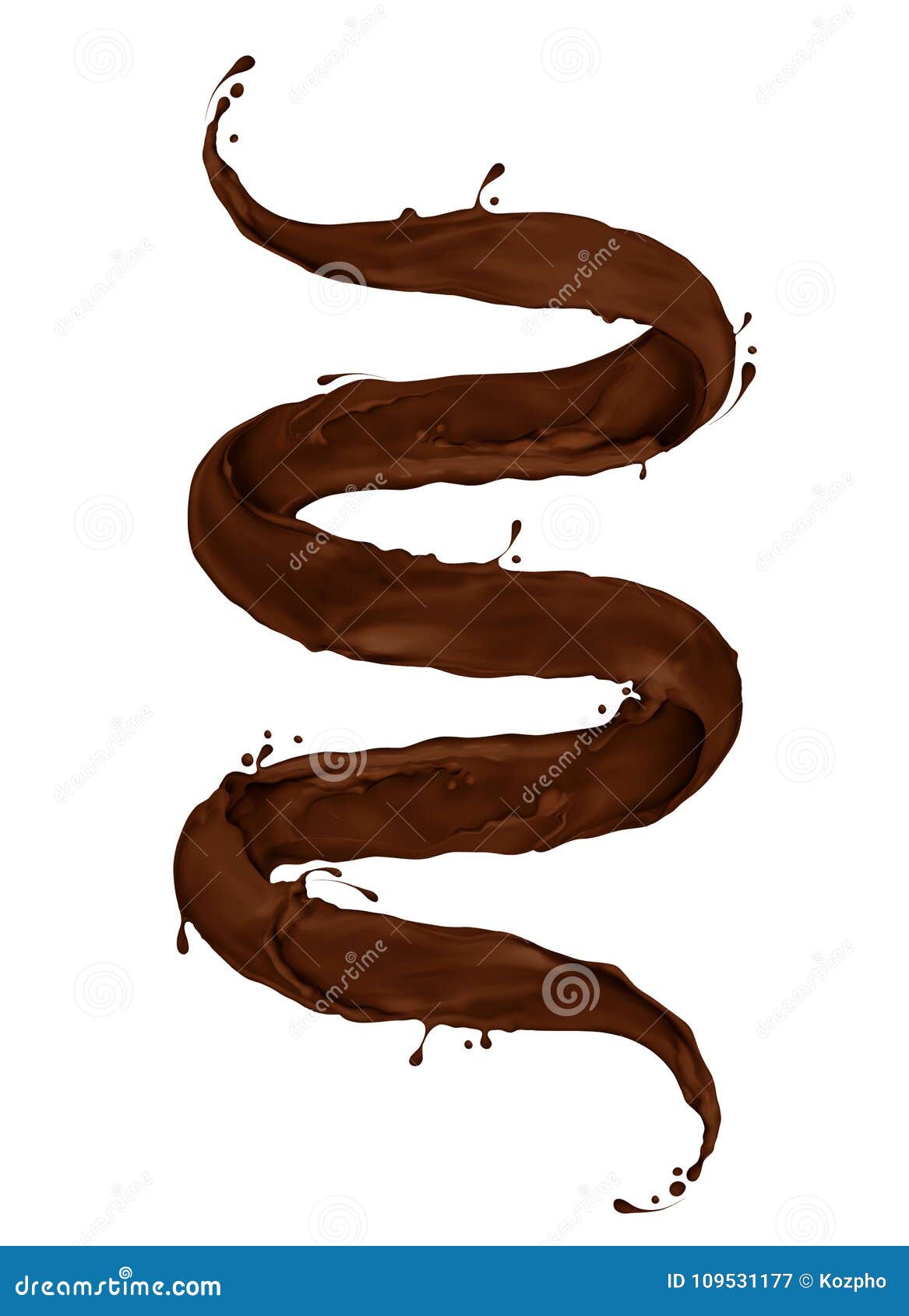 Set Of Chocolate Splashes With Brush Calligraphy. Choco Lettering ...