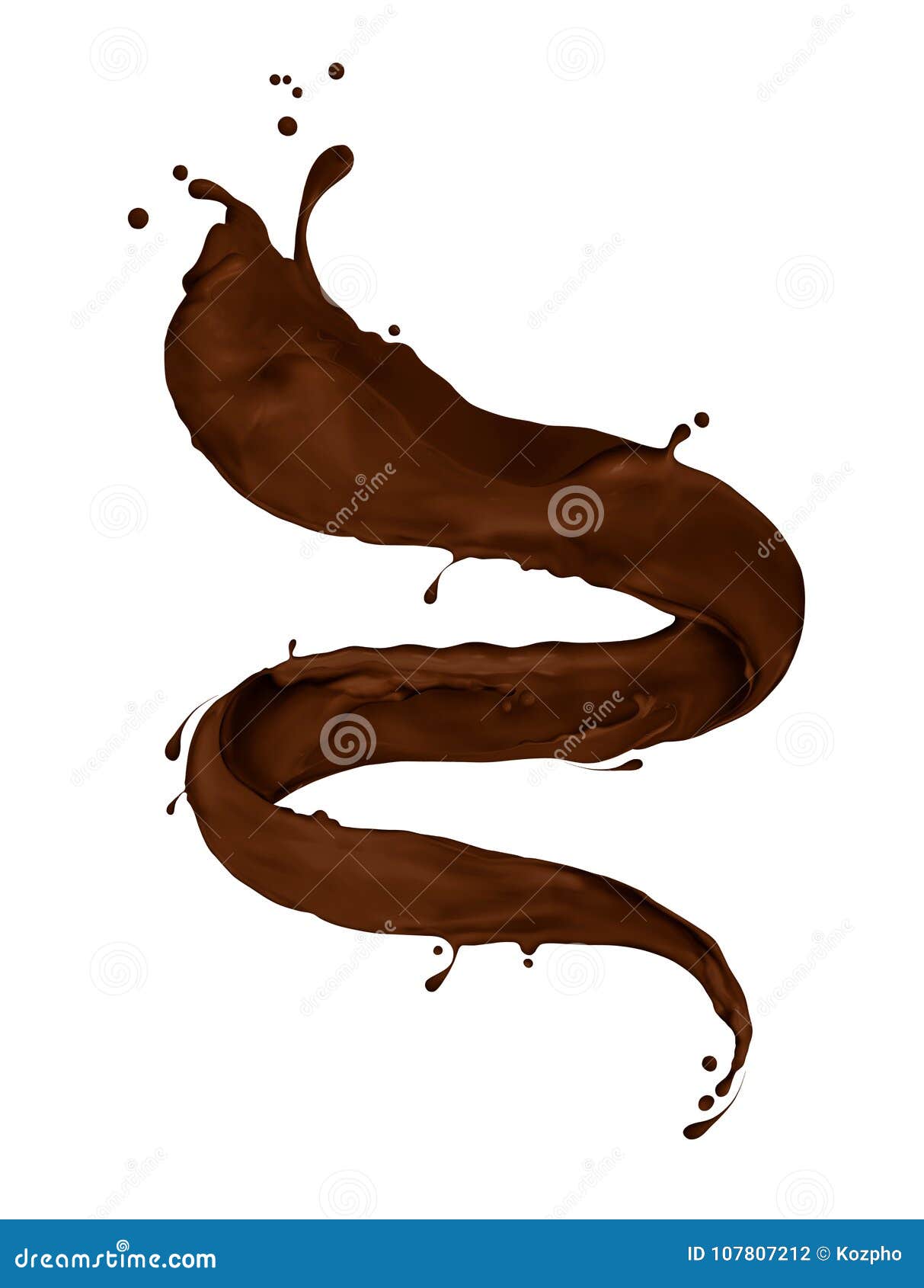 Set Of Chocolate Splashes With Brush Calligraphy. Choco Lettering ...