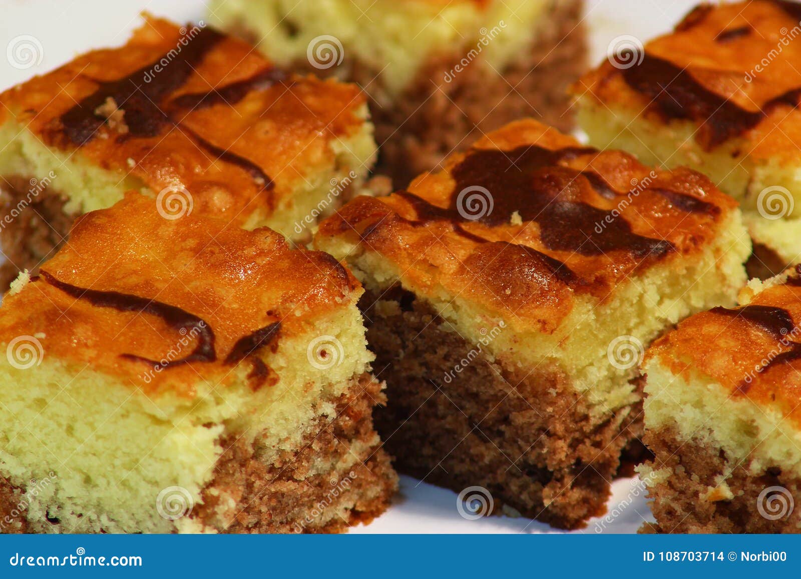 Chocolate Sponge Madeira Cake Stock Photo - Image of gourmet, close ...