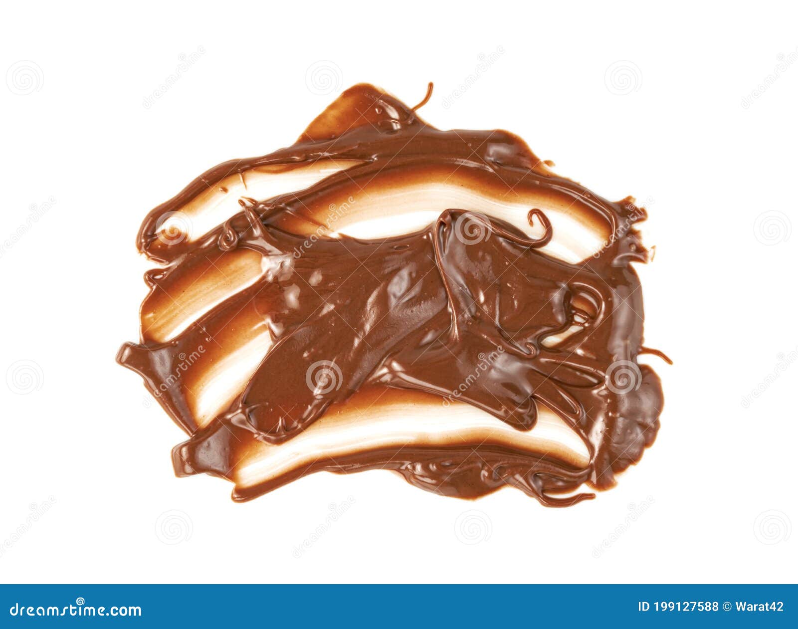 Chocolate Spread Isolated on White Background Stock Photo - Image of ...