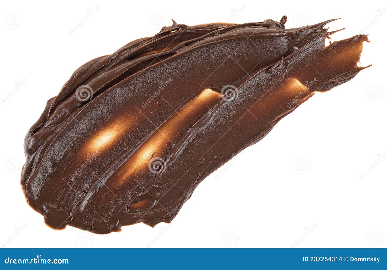 Chocolate Spread Isolated on White Background. Chocolate Cream Stock ...