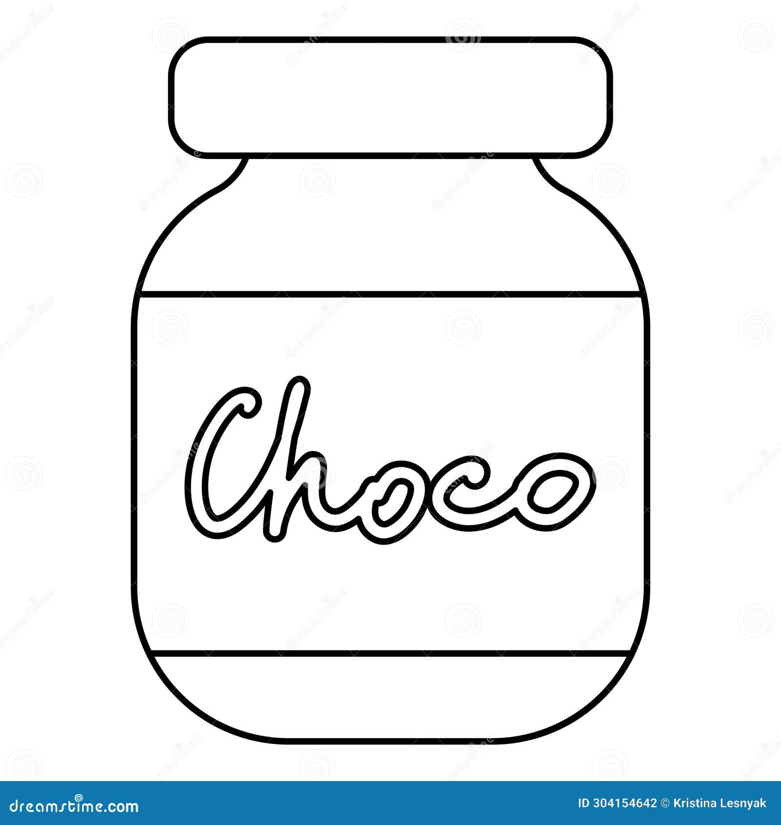 Chocolate Spread Nutty Brown Sweet Food Icon Stock Illustration ...