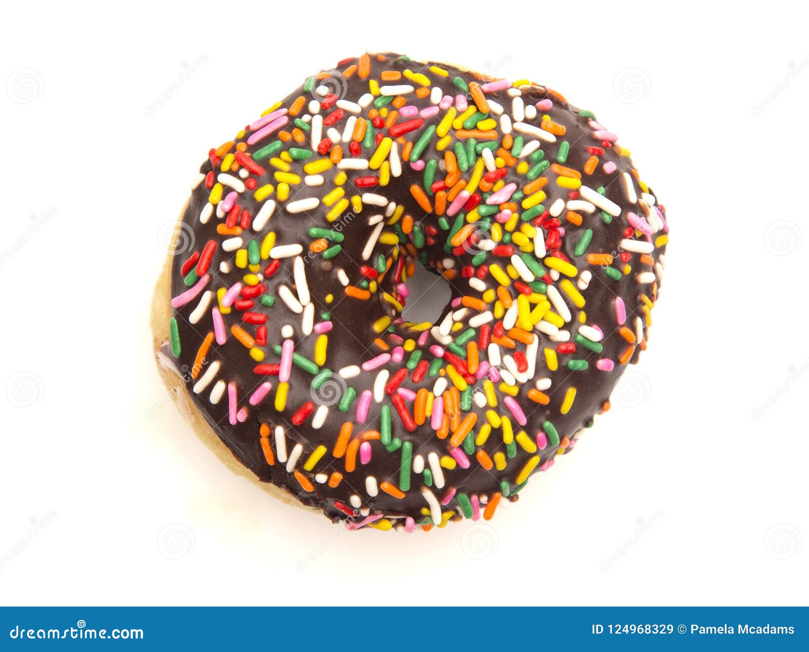 Chocolate Sprinkle Donuts stock image. Image of candy - 124968329