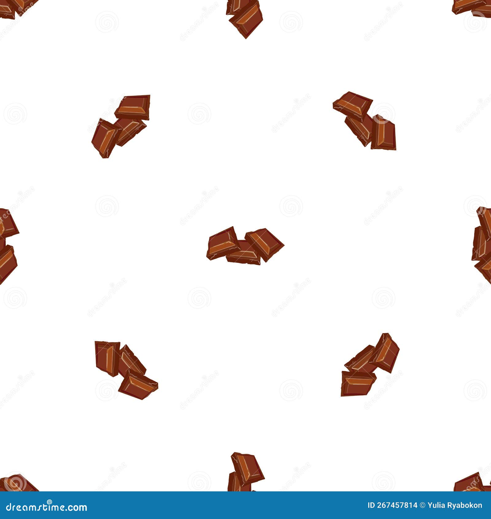 Chocolate Square Pattern Seamless Vector Stock Vector - Illustration of ...