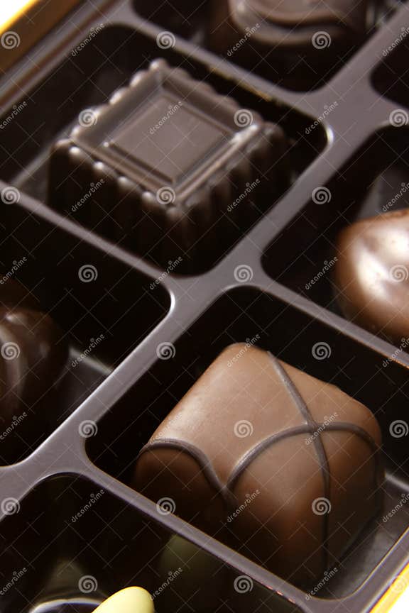 Chocolate Square Truffles stock image. Image of sugarcoated - 7889739