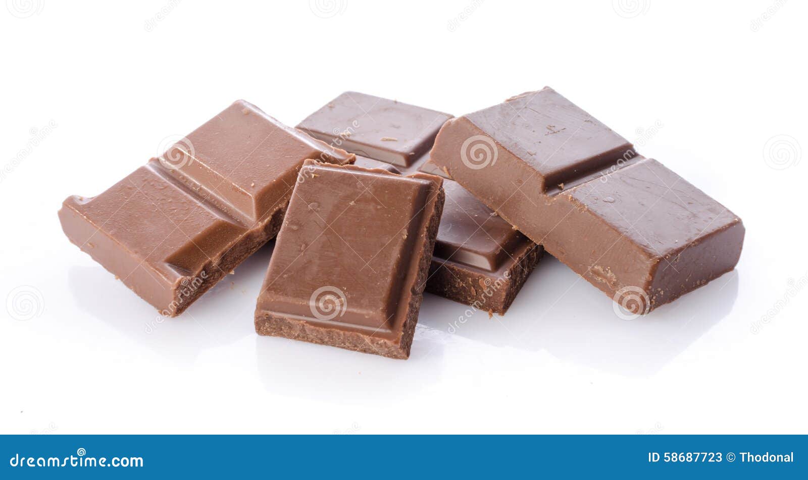 Chocolate squares stock image. Image of delicious, addiction - 58687723