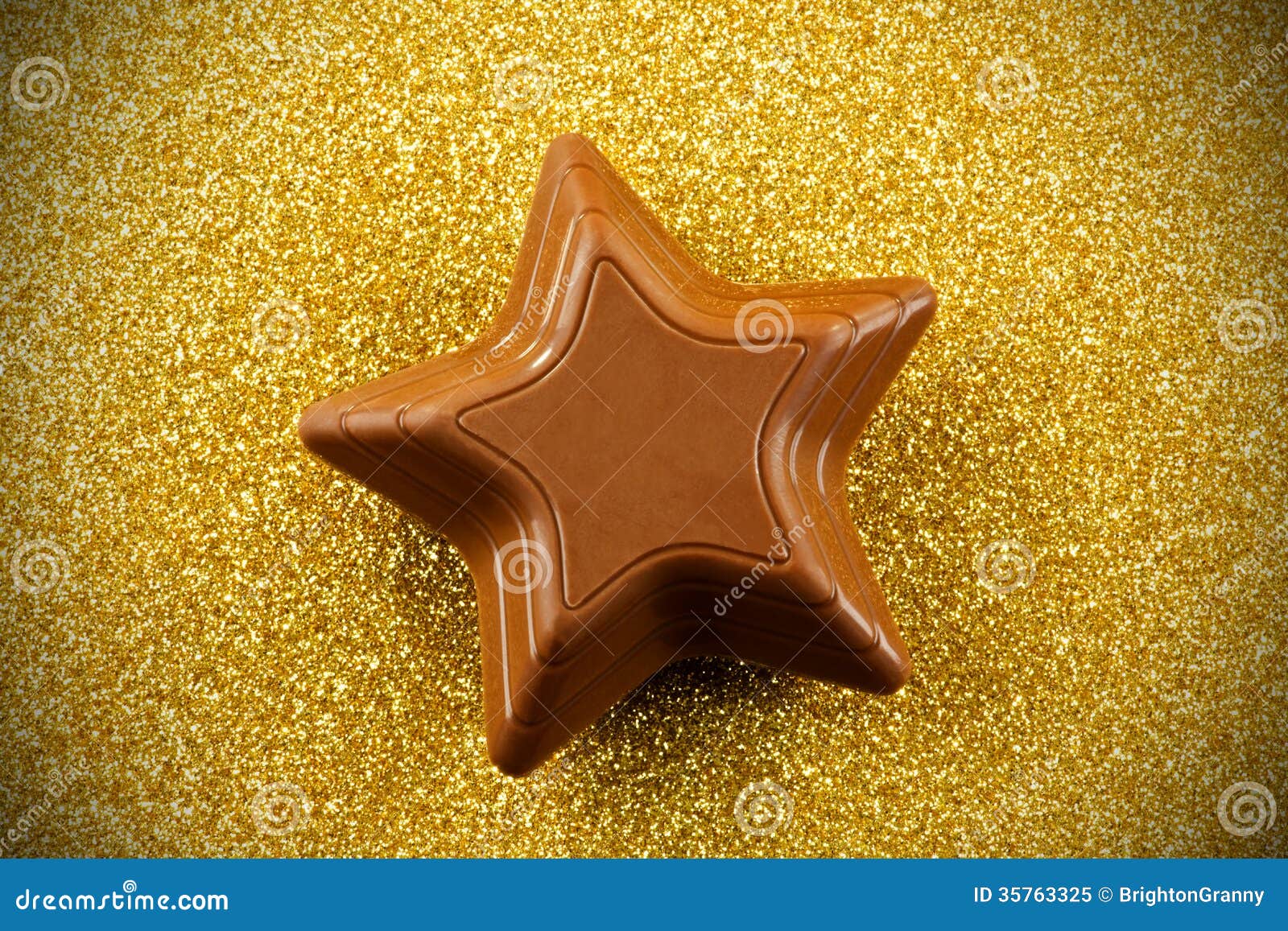 Chocolate Star on Sparkly Background Stock Image - Image of chocolaty ...