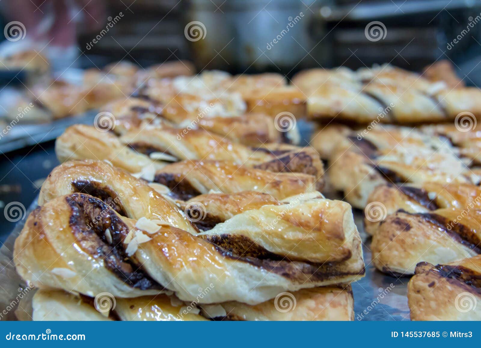 Chocolate Sticks Danish for Coffee Break Stock Image - Image of stick ...