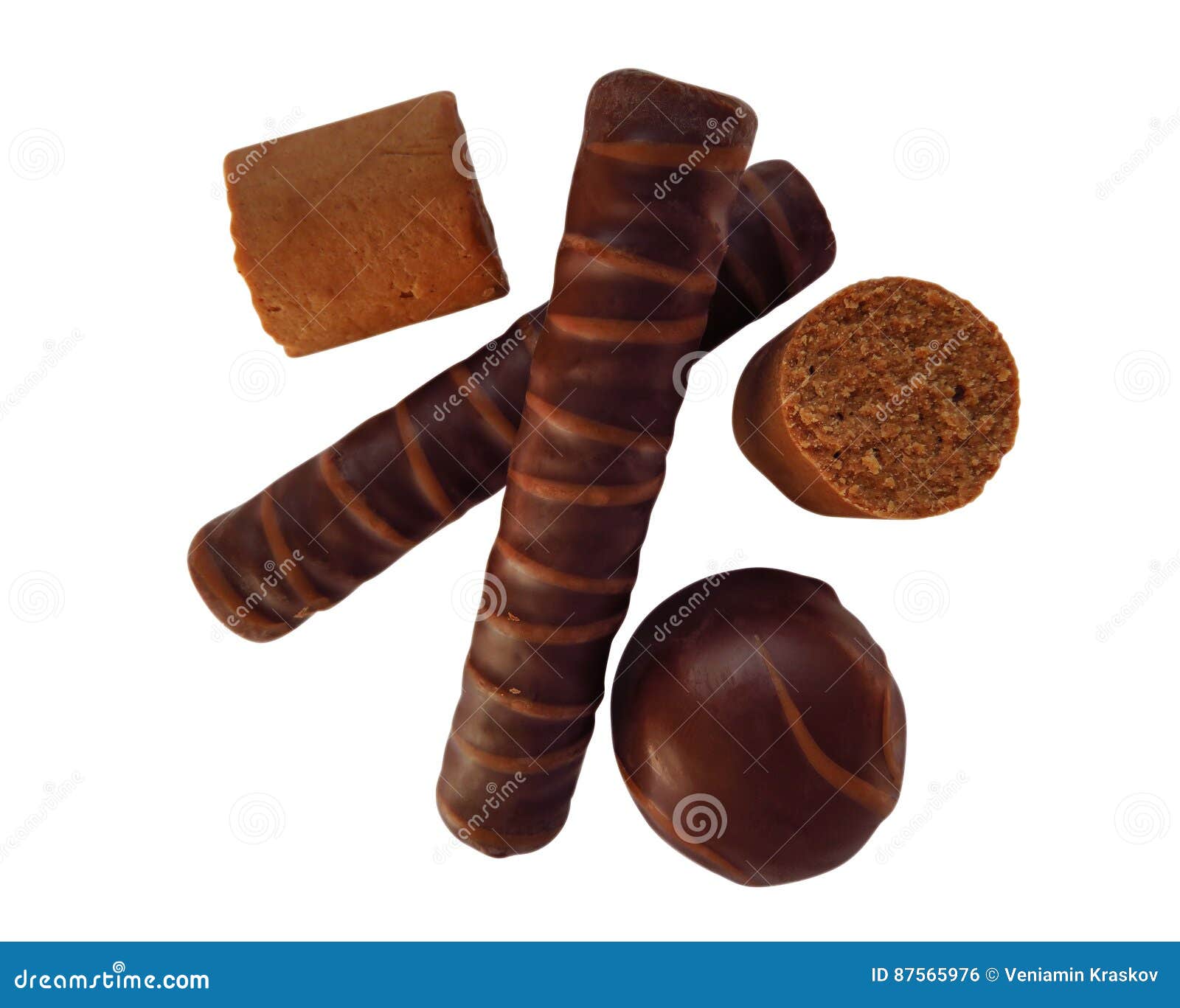 Chocolate sticks isolated stock photo. Image of cake - 87565976