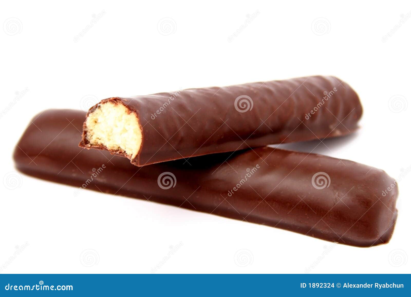 Chocolate Sticks with a Vanilla Stuffing Stock Photo - Image of ...