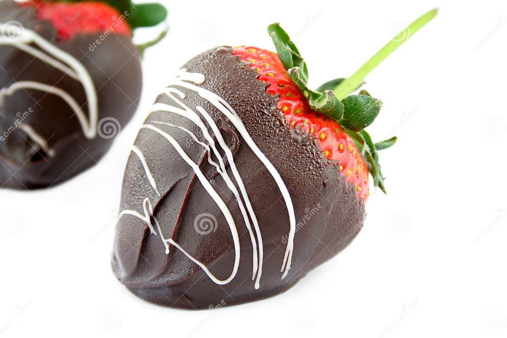 Chocolate Strawberry stock photo. Image of juicy, cocoa - 8891982
