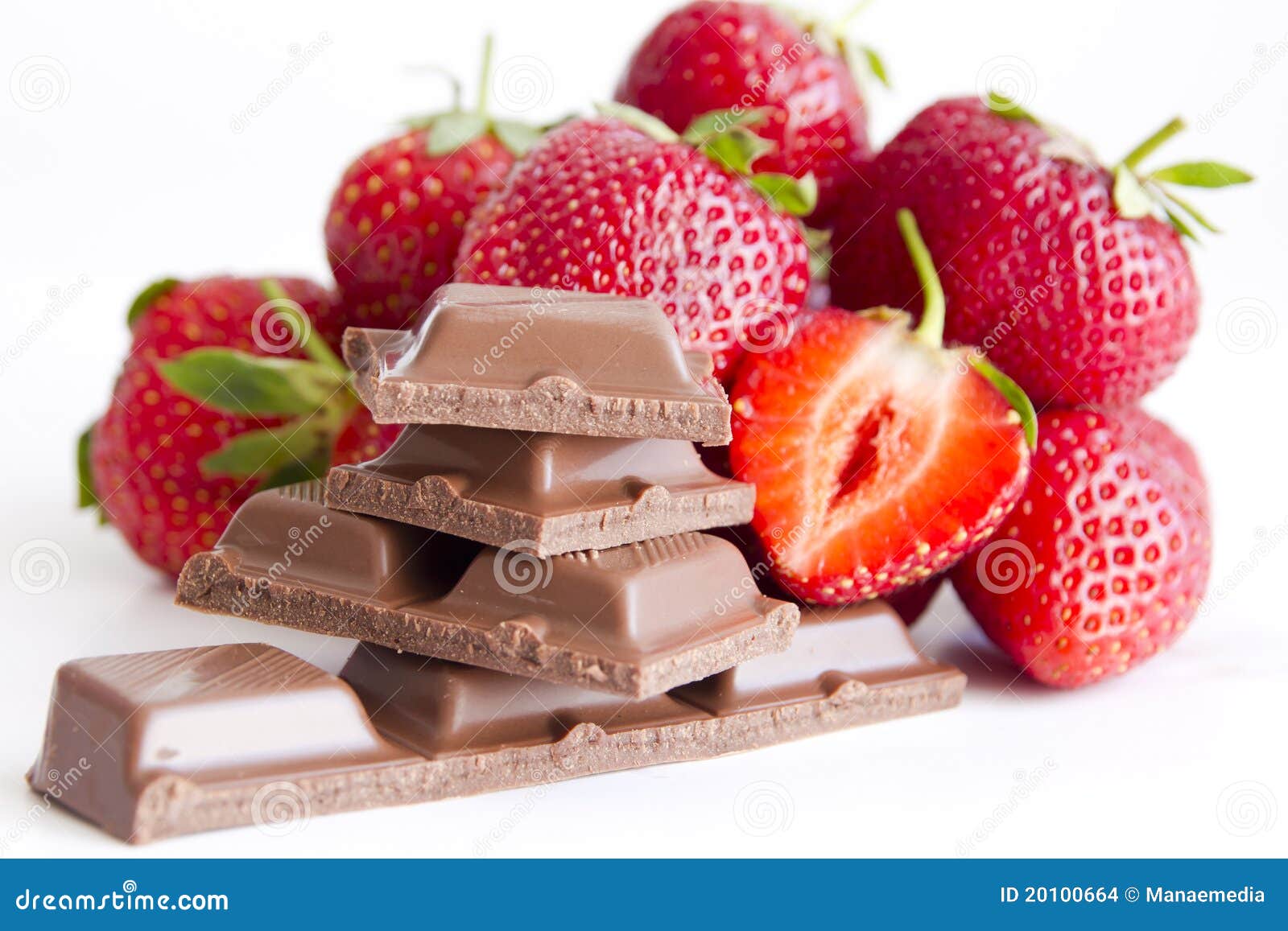 Chocolate with Strawberry Filling Stock Photo - Image of healthy ...