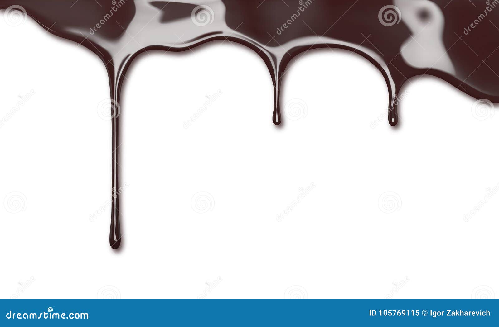 Chocolate Streams Isolated on White Stock Vector - Illustration of ...