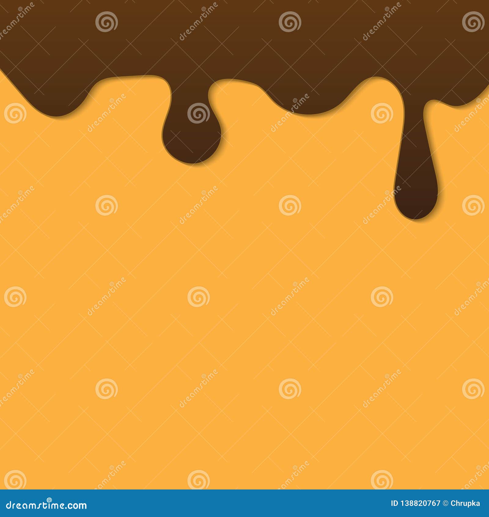 Chocolate sweet drips stock vector. Illustration of drop - 138820767