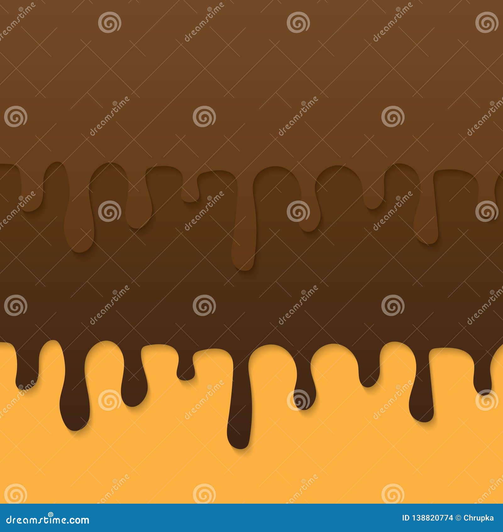 Chocolate sweet drips stock vector. Illustration of chocolate - 138820774