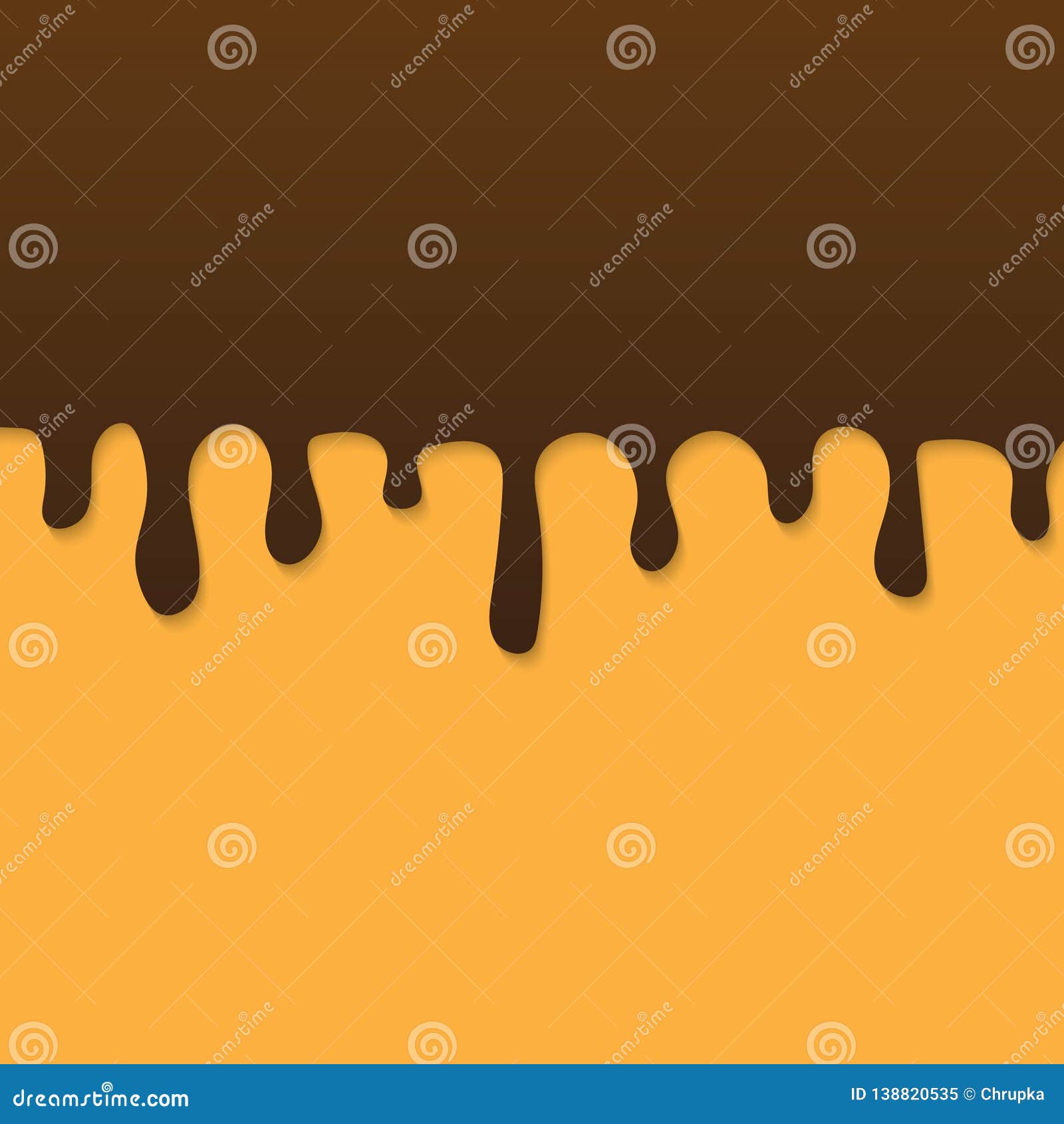 Chocolate sweet drips stock vector. Illustration of food - 138820535