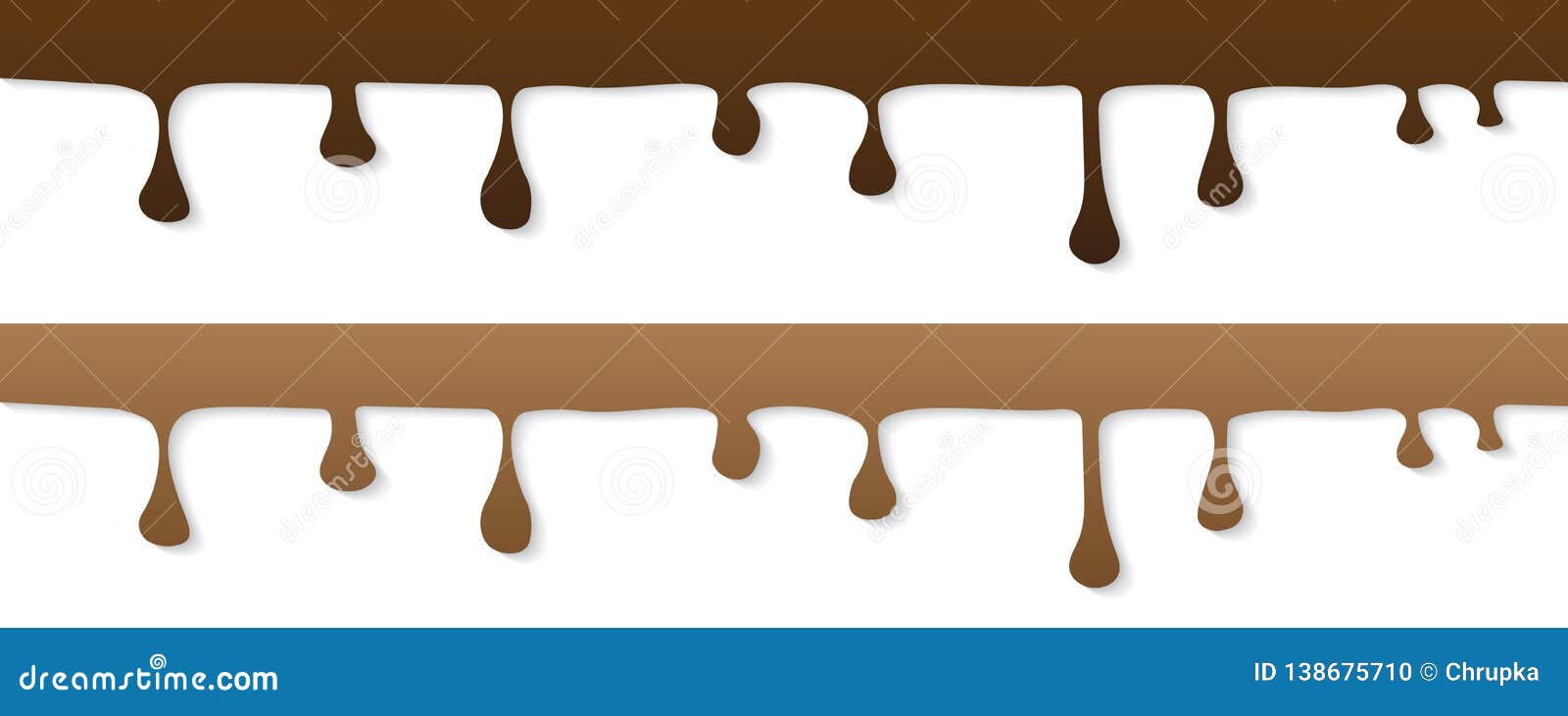 Chocolate sweet drips stock vector. Illustration of sweet - 138675710