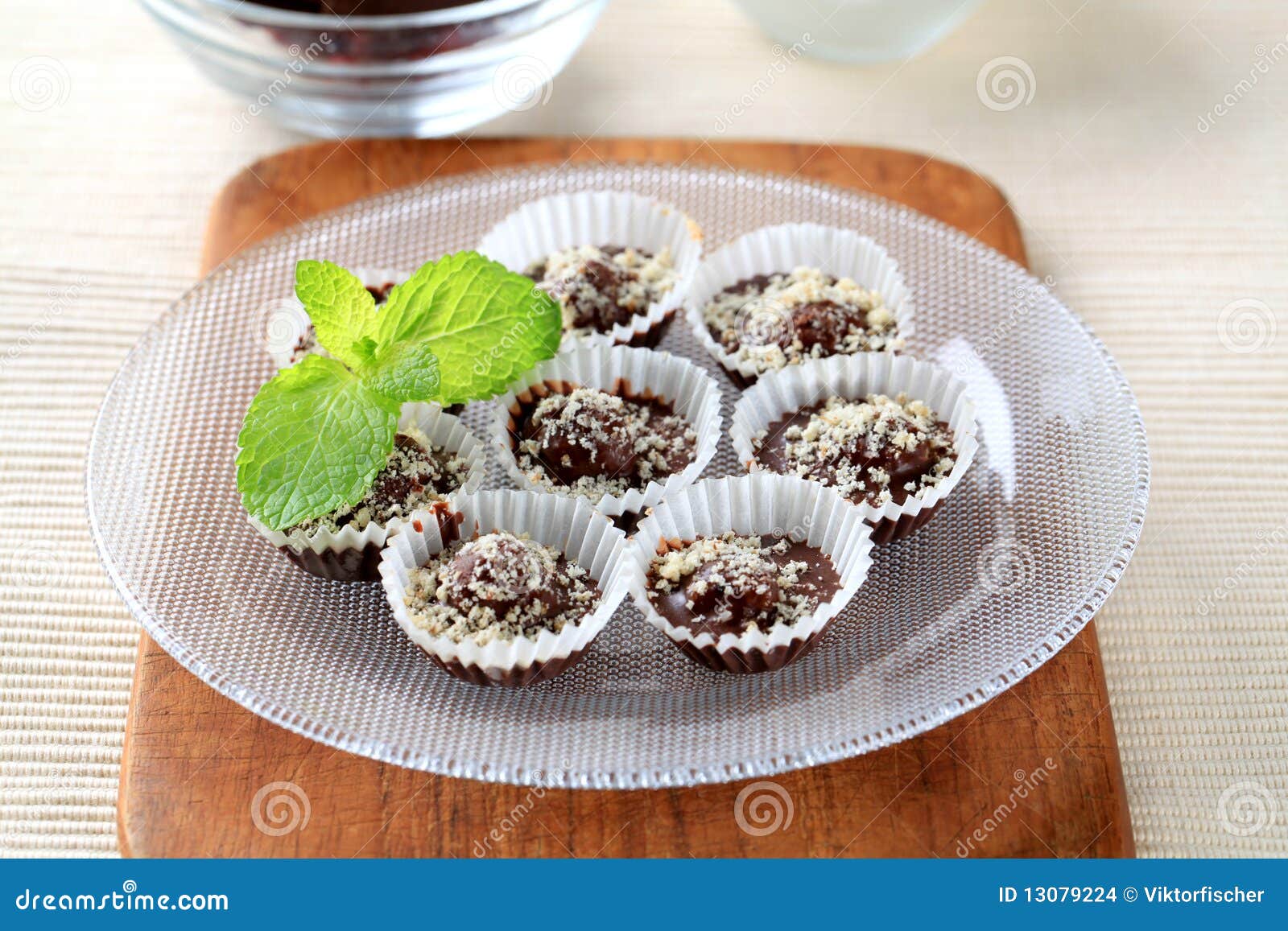 Chocolate sweets stock photo. Image of topping, closeup - 13079224