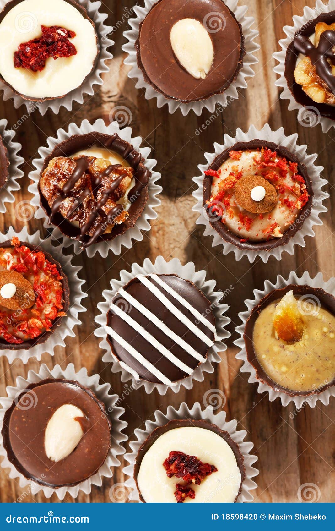 Chocolate sweets stock photo. Image of celebration, center - 18598420