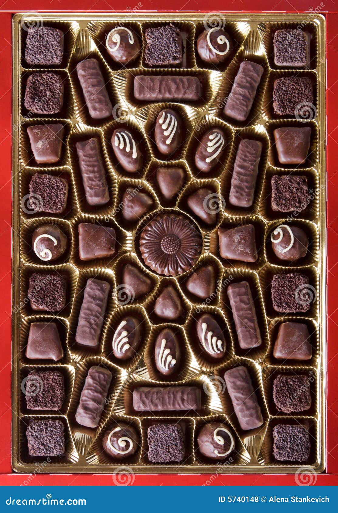 Chocolate sweets stock photo. Image of gold, bonbon, sweet - 5740148