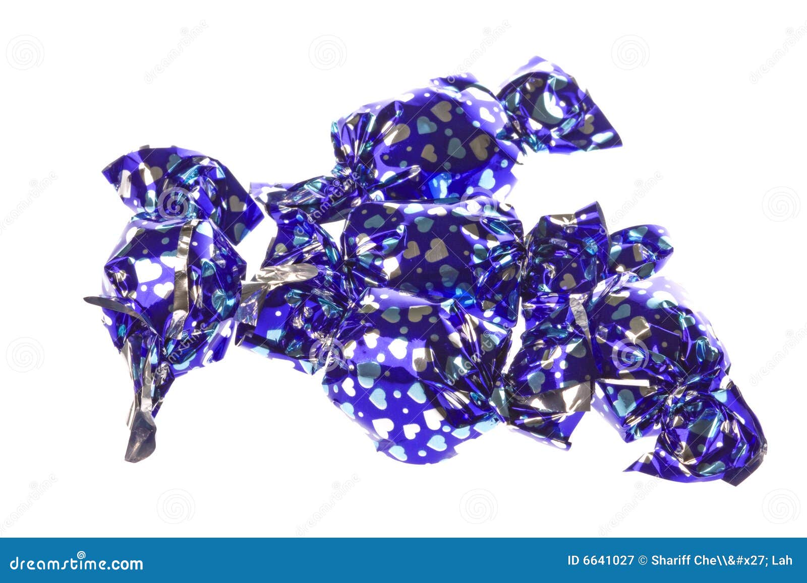 Chocolate Sweets in Wrappers Stock Image - Image of food, isolated: 6641027