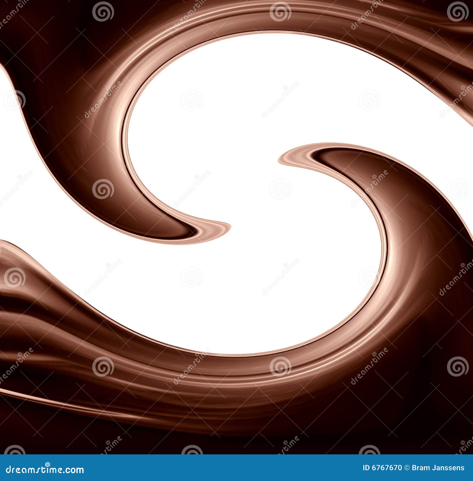 Chocolate swirl stock illustration. Illustration of delicious - 6767670