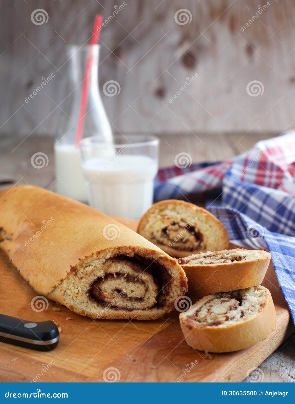 Chocolate swirl scone roll stock photo. Image of food - 30635500