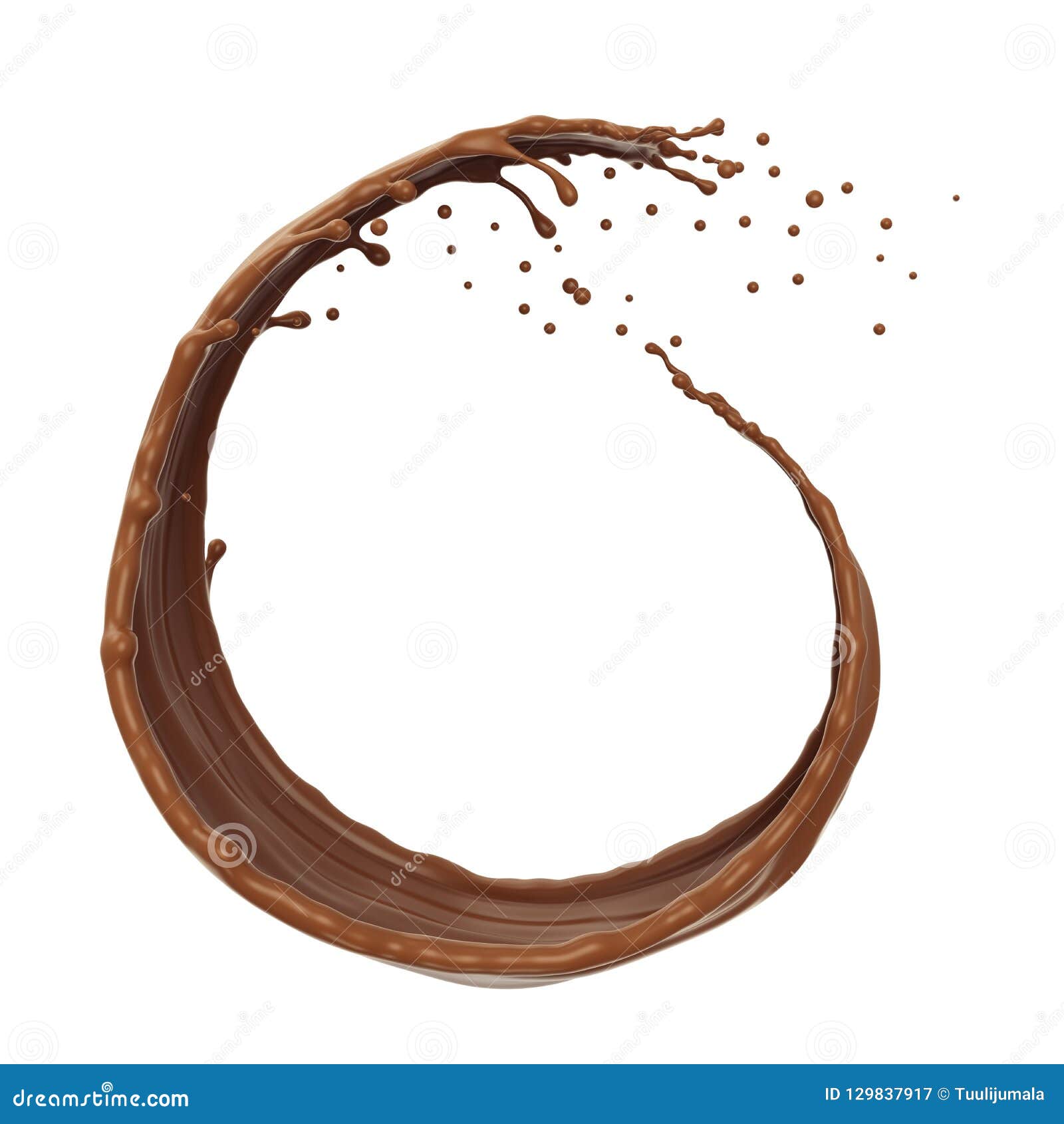 Chocolate Swirl Splash stock illustration. Illustration of frame ...