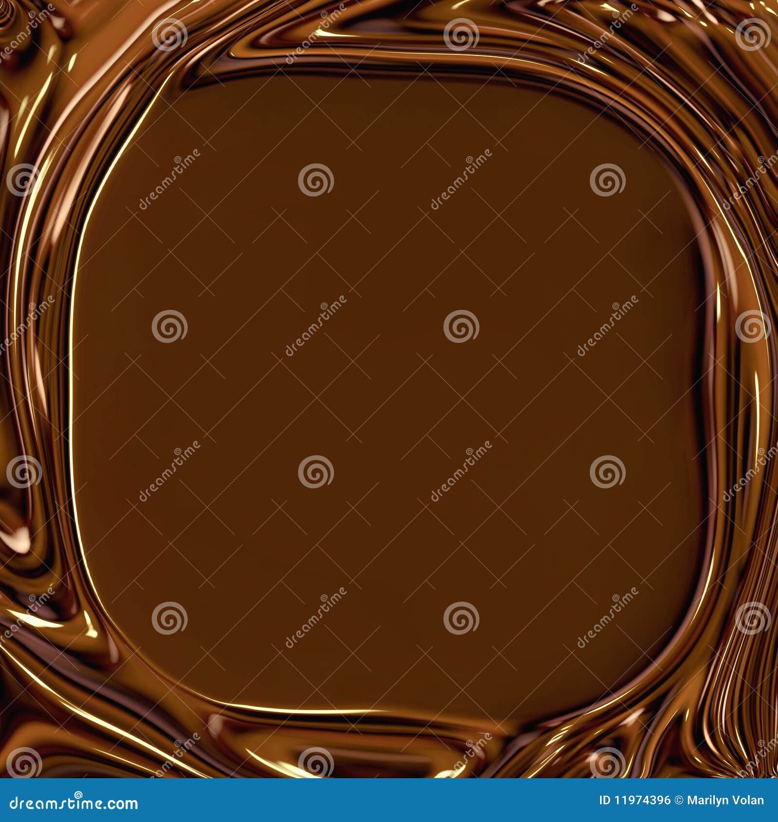 Chocolate Swirls Frame stock illustration. Illustration of fattening ...