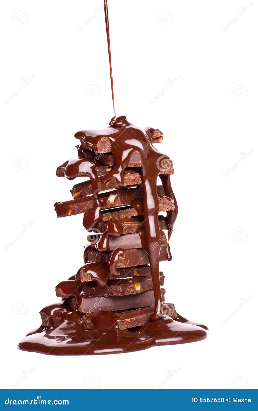 Chocolate with a syrup. stock photo. Image of culinary - 8567658