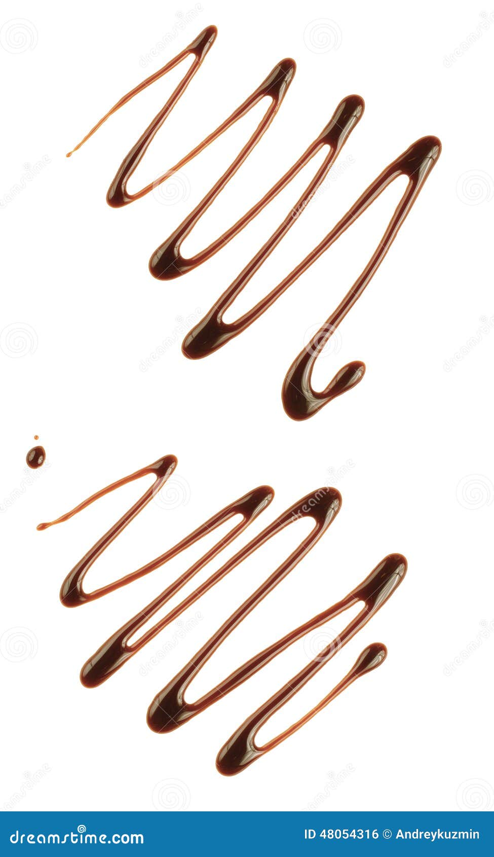 Chocolate Syrup Isolated on White with Clipping Stock Photo - Image of ...