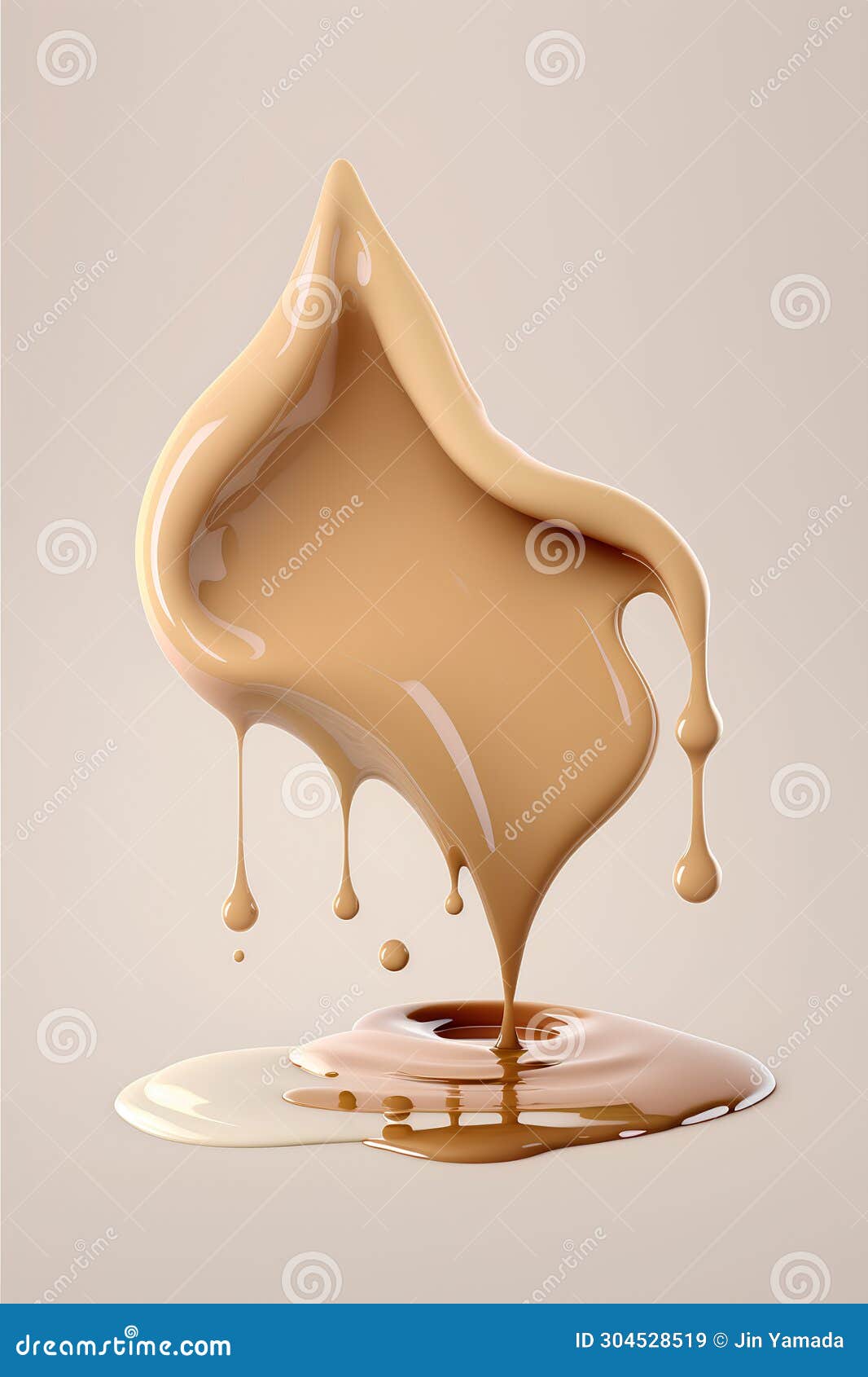 Chocolate Syrup Splash. 3d Rendering, 3d Illustration Stock ...