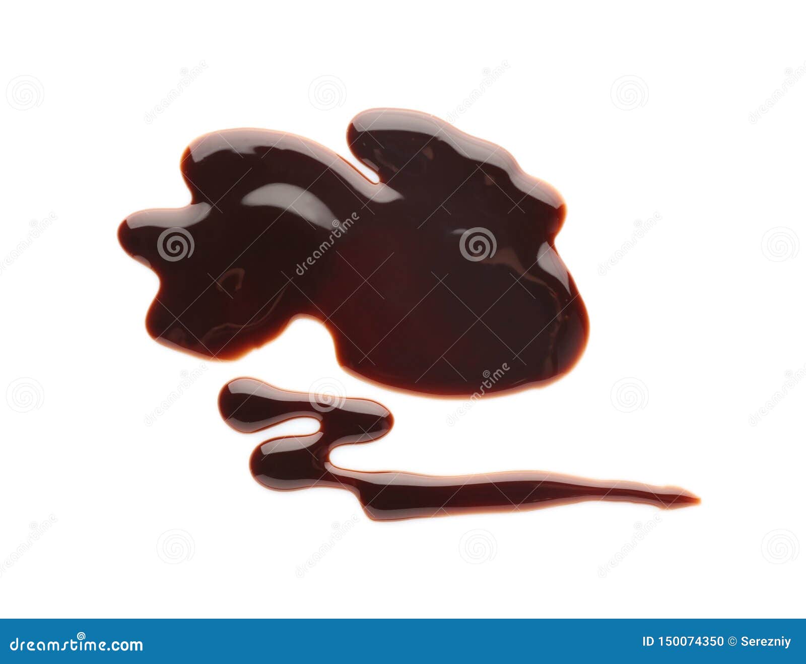 Chocolate Syrup on White Background Stock Photo - Image of healthy ...