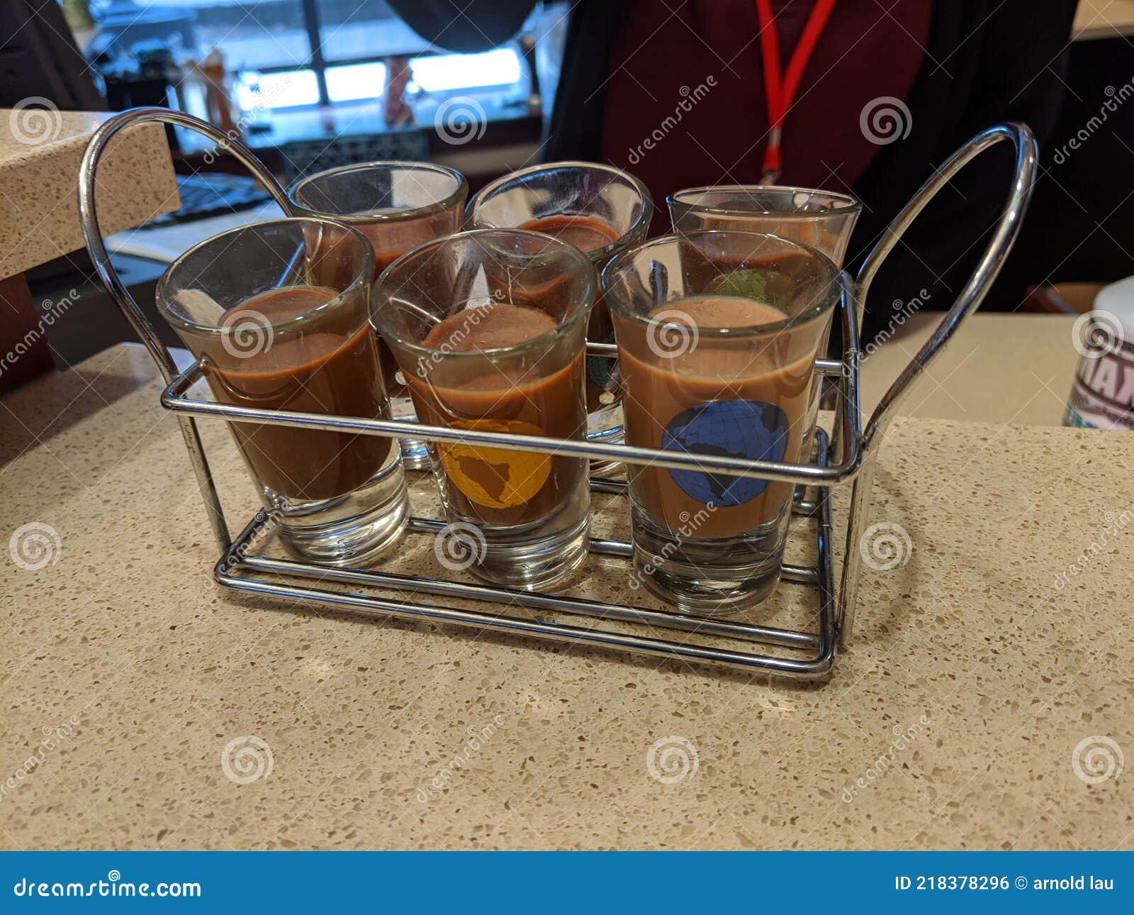 Chocolate tasting samples stock photo. Image of tableware - 218378296