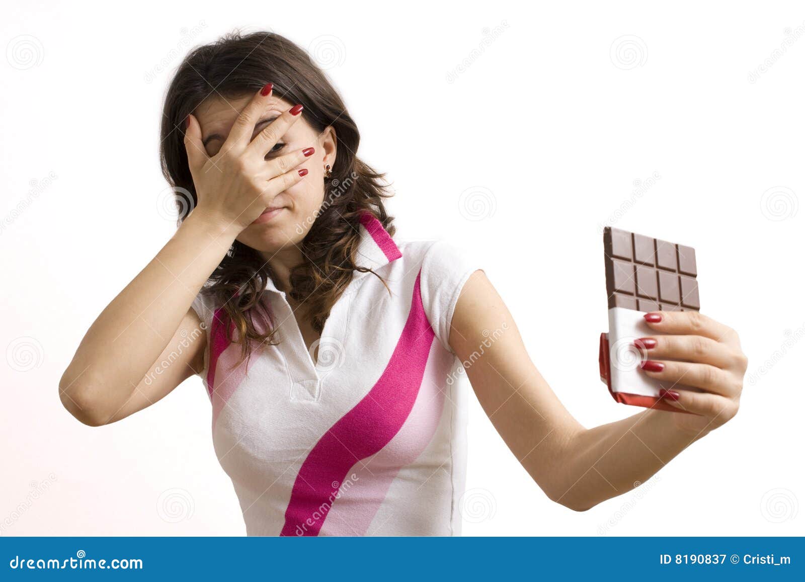 Chocolate temptation stock image. Image of delicious, white - 8190837