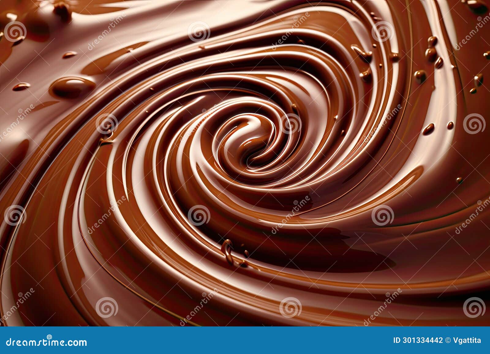 Chocolate Texture Choco Mass Swirl Background Stock Illustration ...