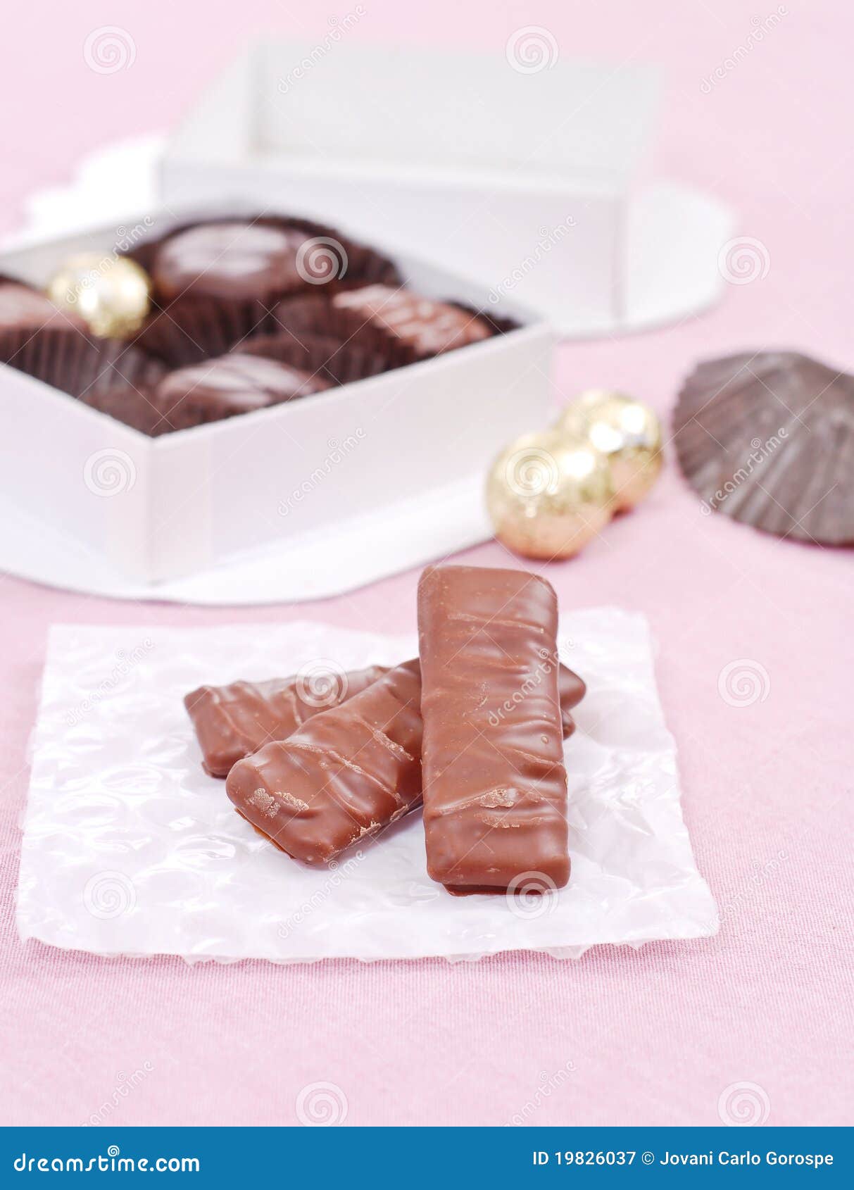 Chocolate Toffee Bars stock image. Image of caramel, assortment - 19826037