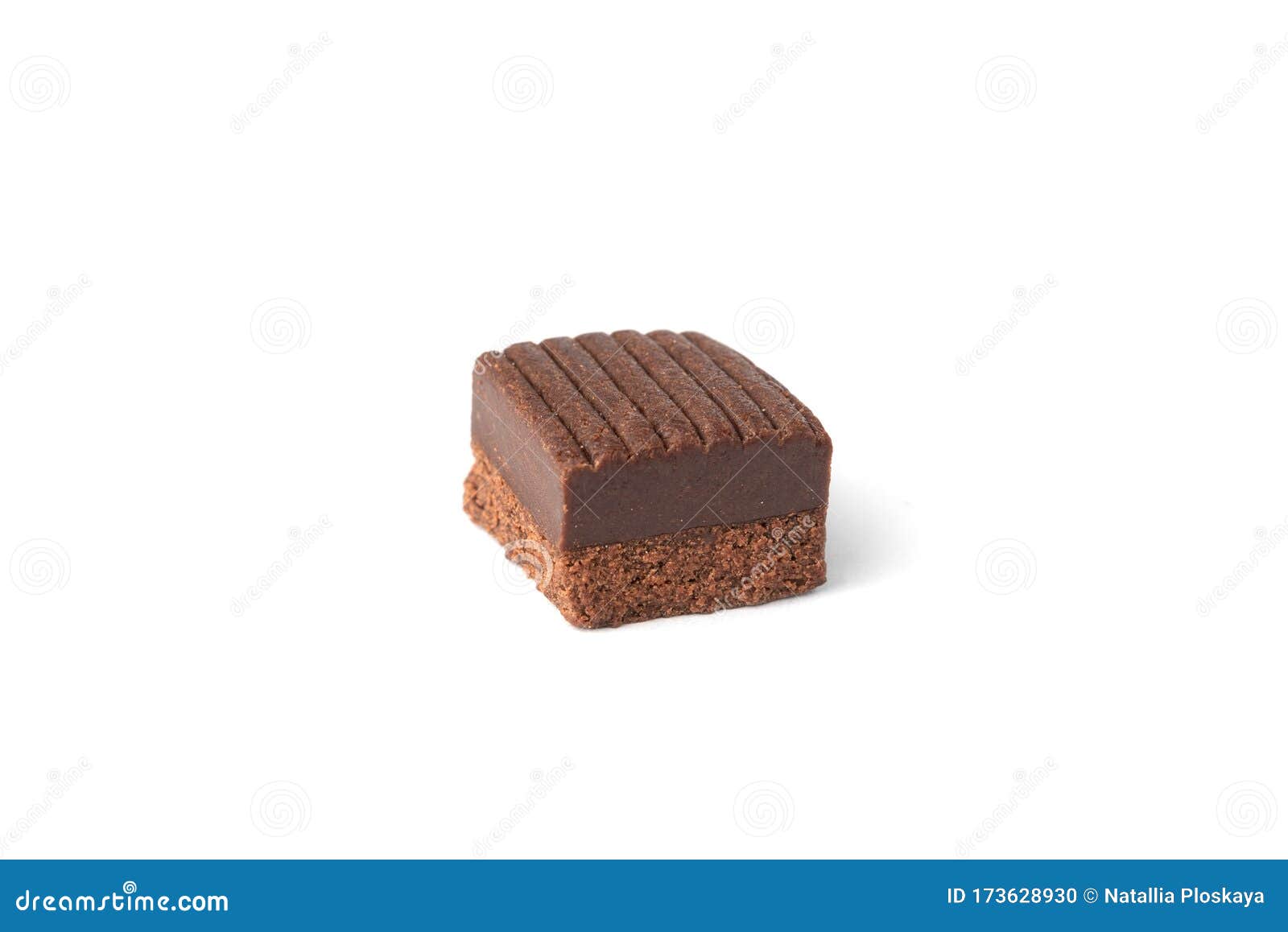 Chocolate Toffees Isolated on White. Stock Photo - Image of delicious ...