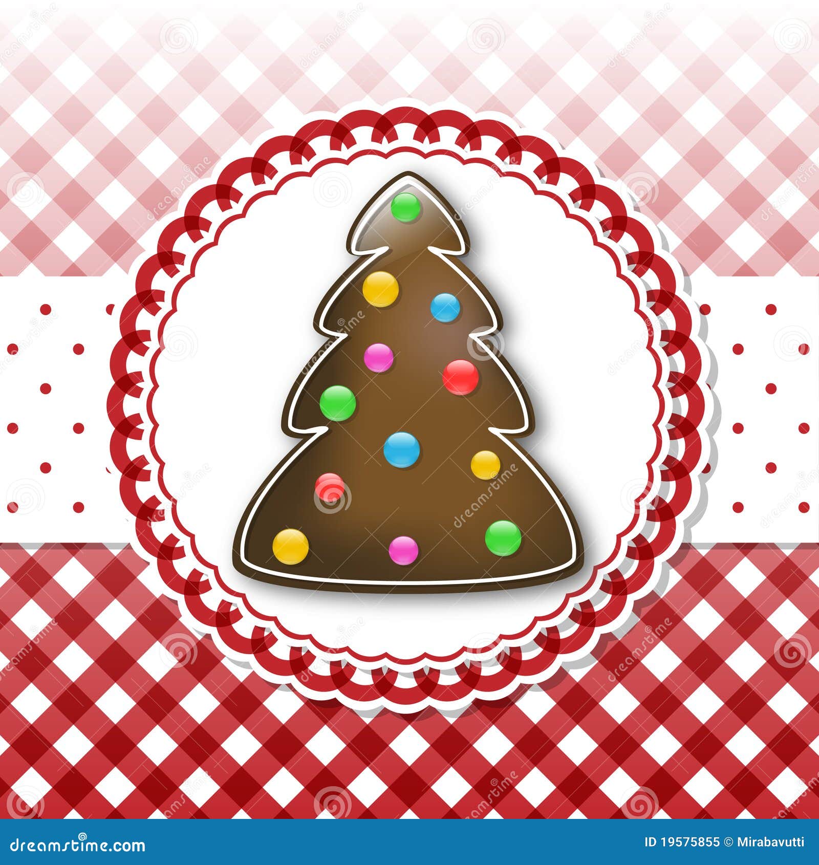 Chocolate tree stock vector. Illustration of cute, card - 19575855