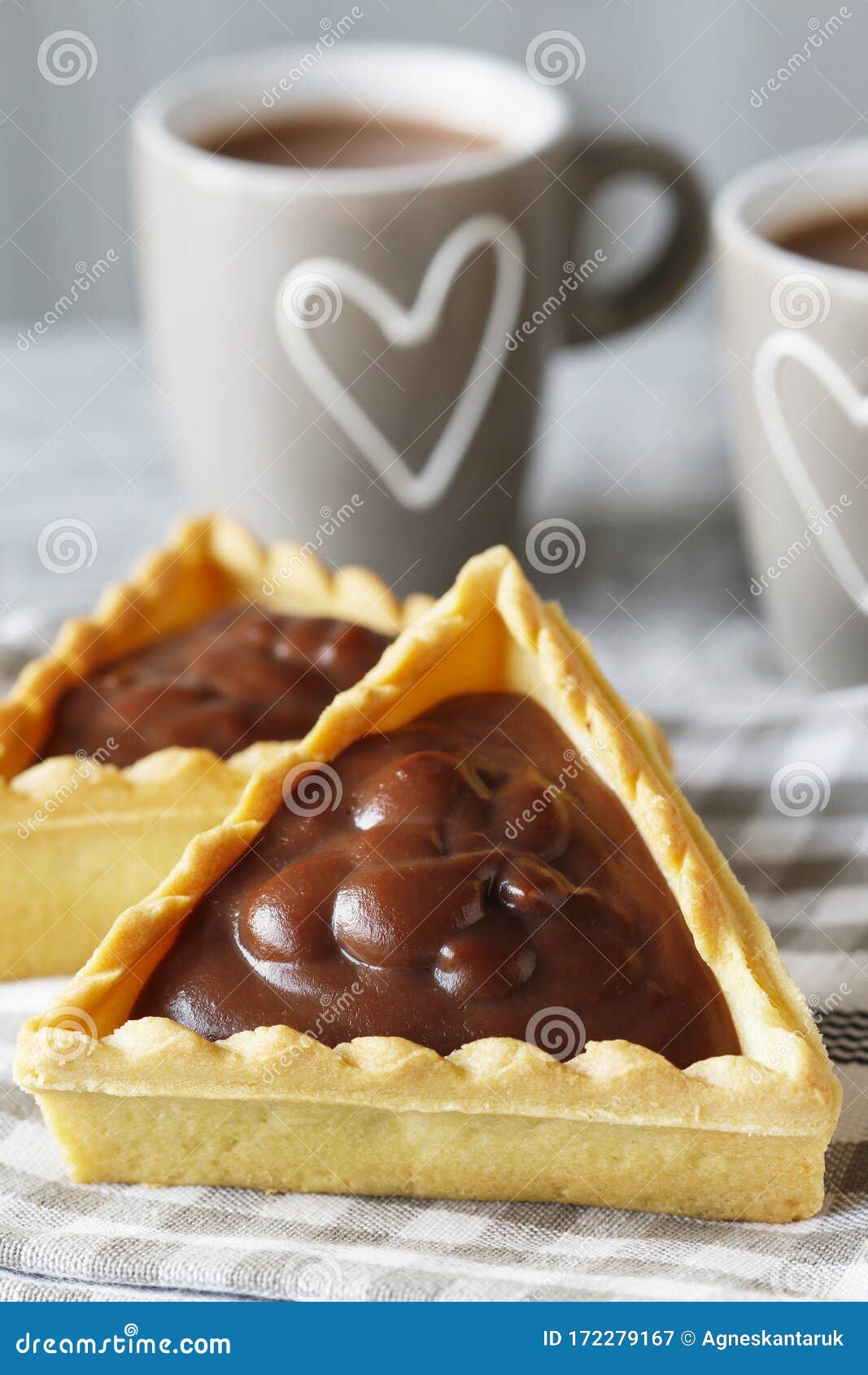 Chocolate Triangles Cookies Stock Image - Image of relax, color: 172279167