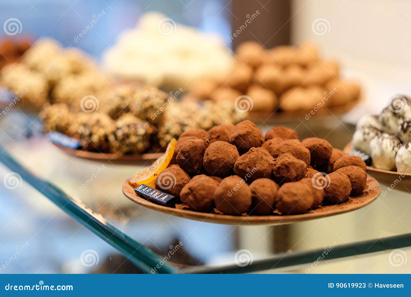 Chocolate truffle candies stock image. Image of gift - 90619923