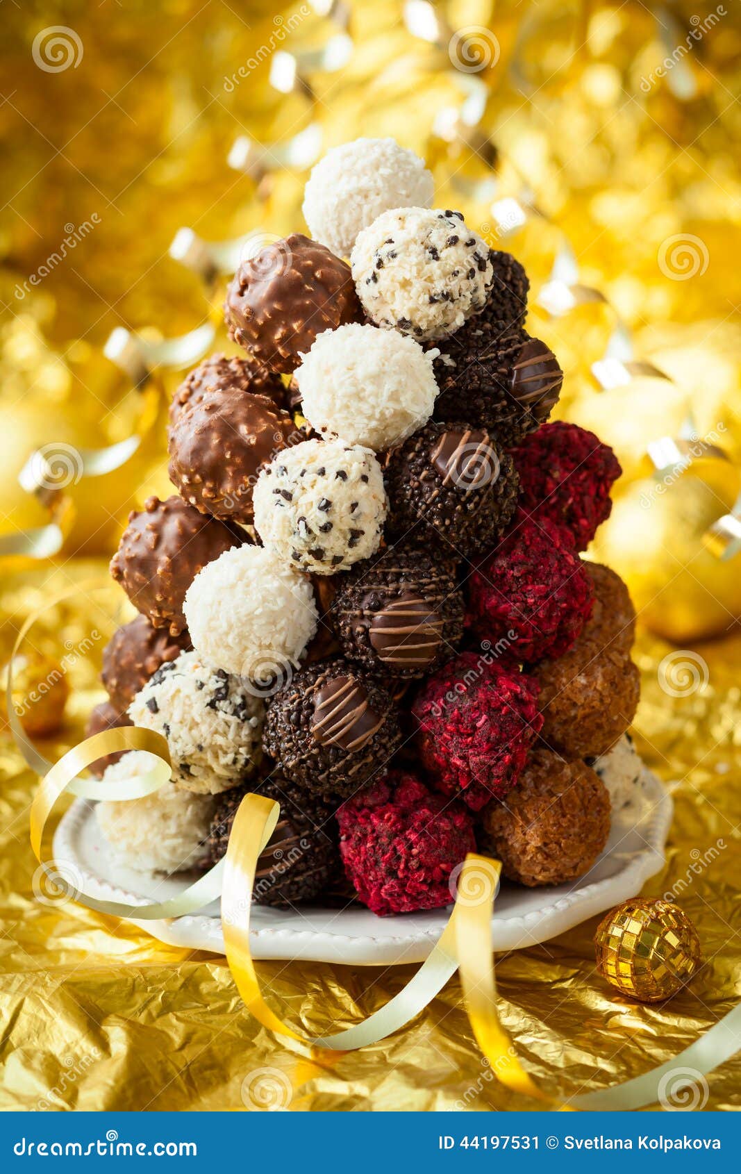 Chocolate Truffle stock image. Image of assorted, festivity - 44197531