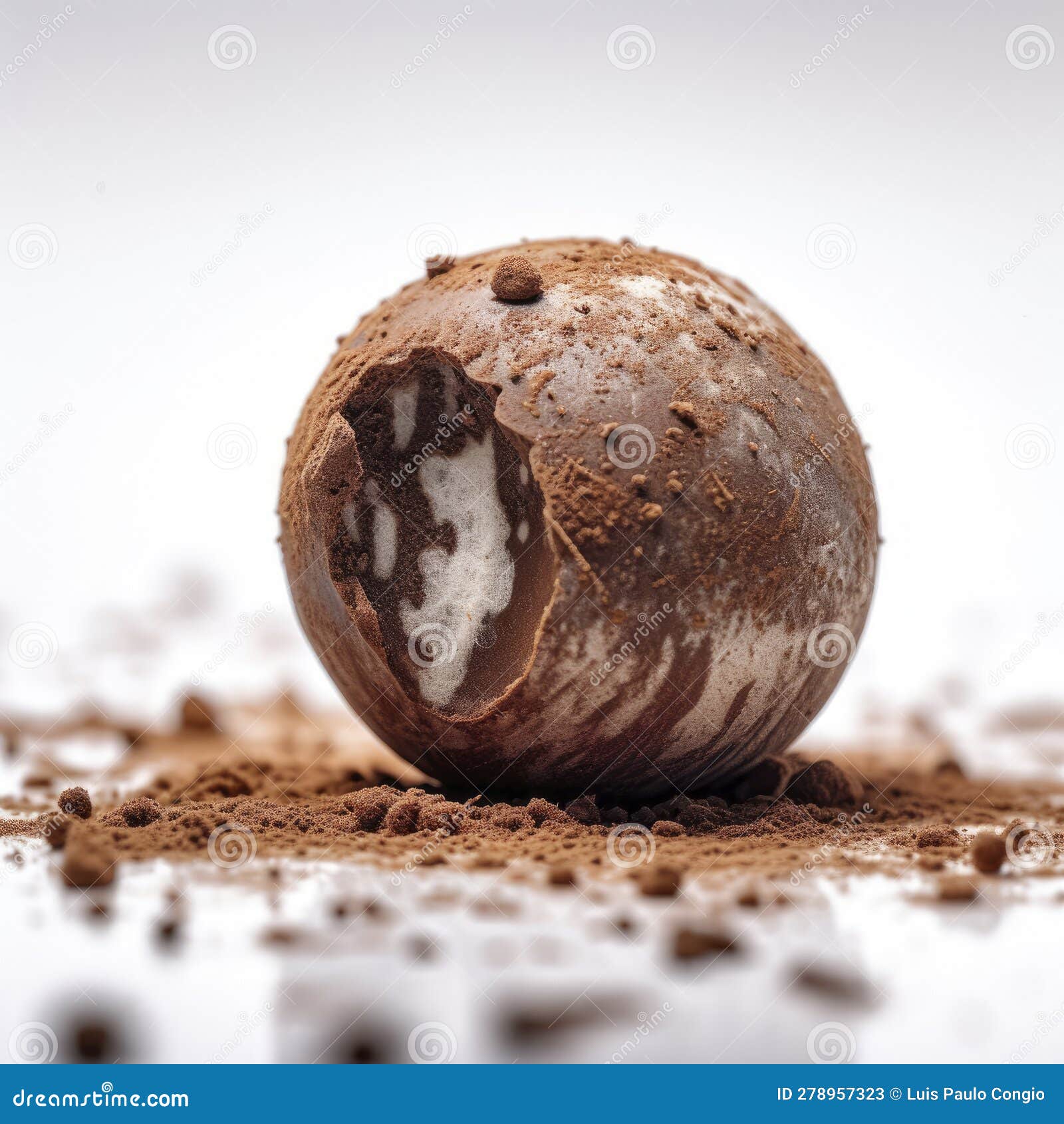 Chocolate Truffle In Top View Icon Animated PNG Illustration ...