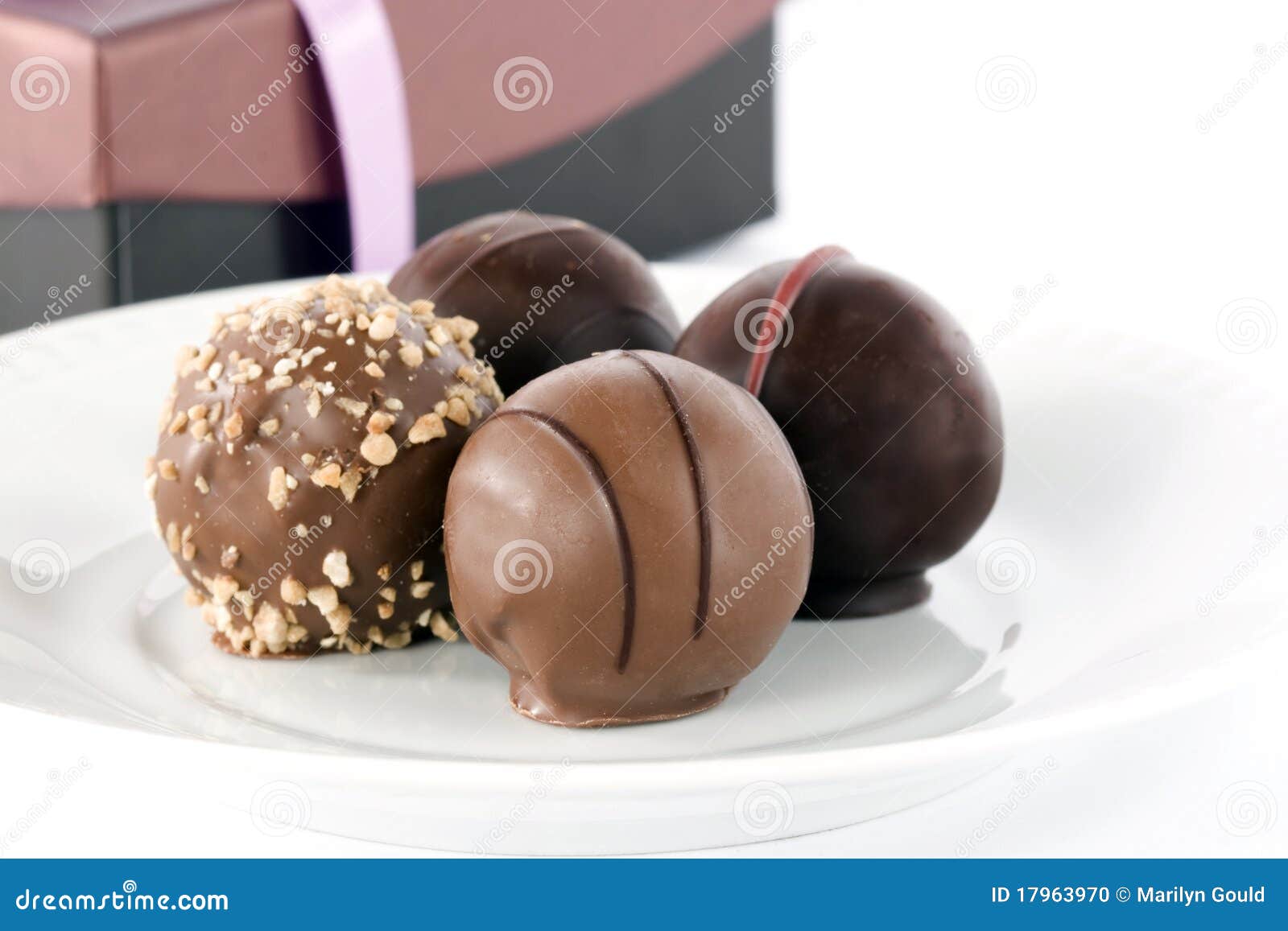 Chocolate Truffles stock photo. Image of truffles, confectionery - 17963970