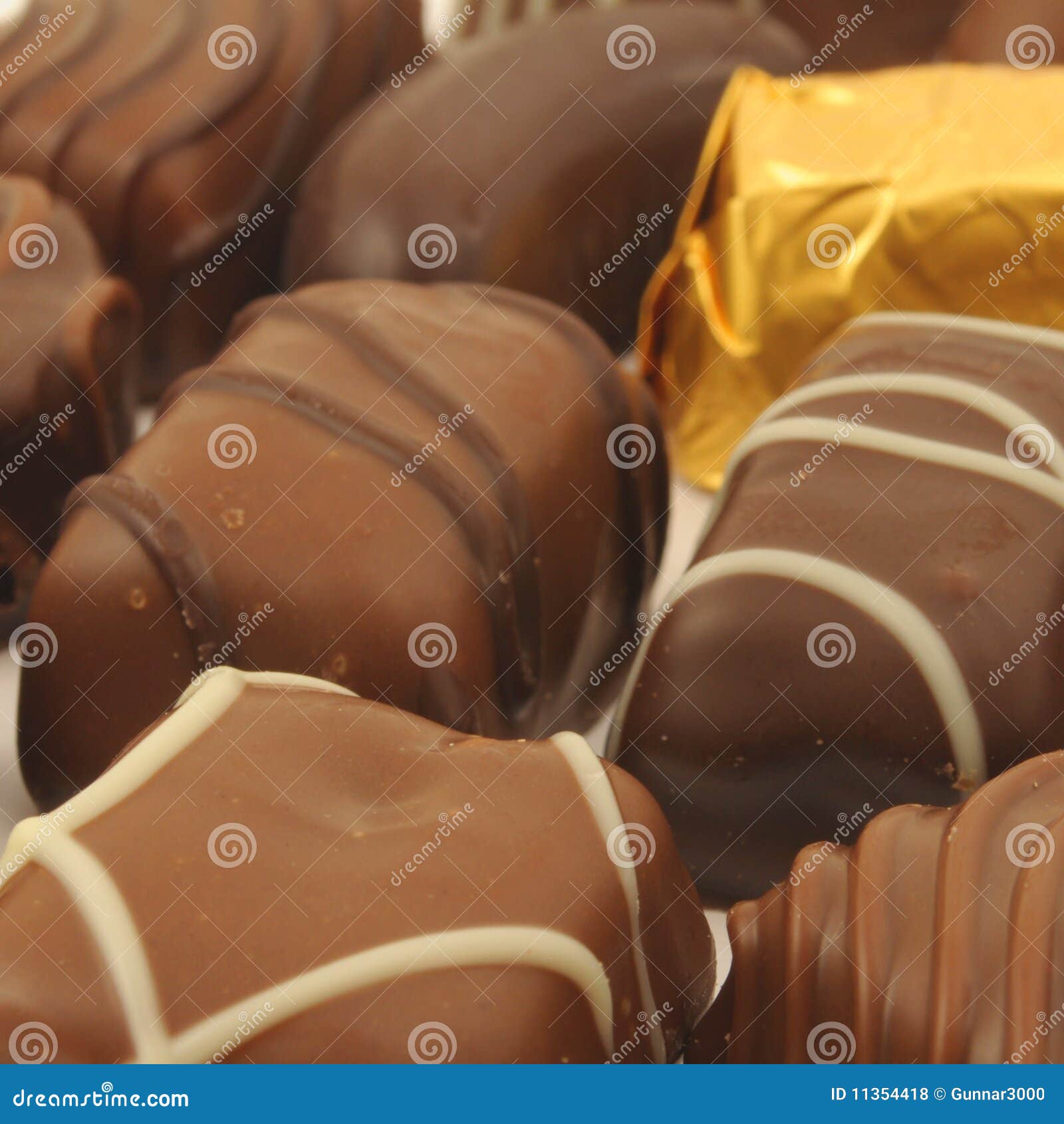Chocolate Truffles in a Box Stock Photo - Image of brown, food: 11354418