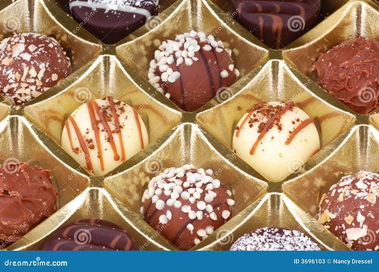 Chocolate Truffles closeup stock image. Image of brown - 3696103