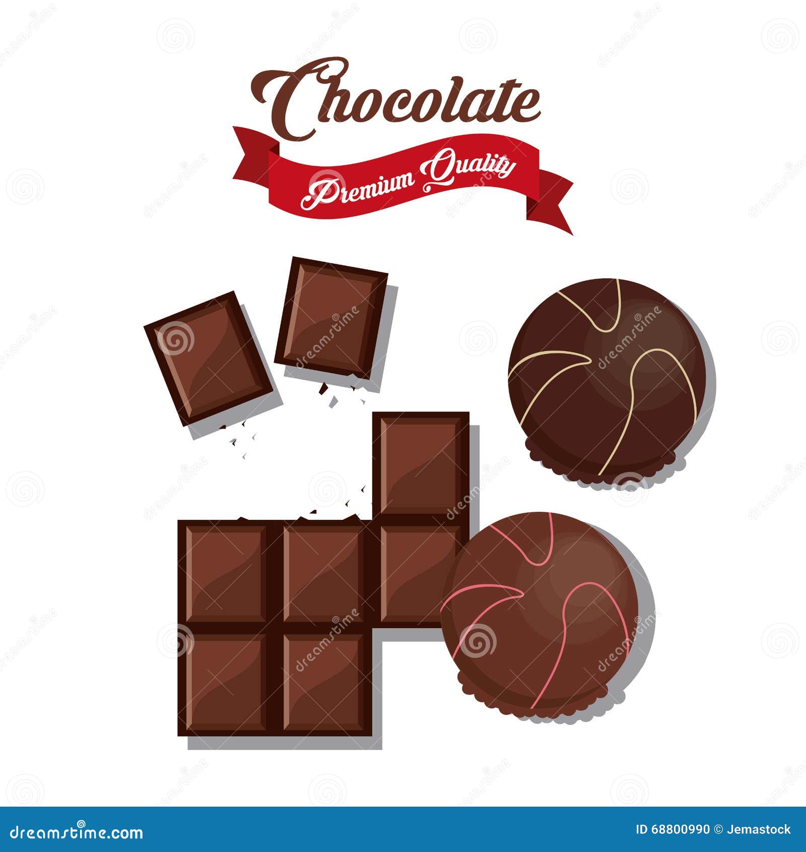 Chocolate vector design stock vector. Illustration of confectionery ...
