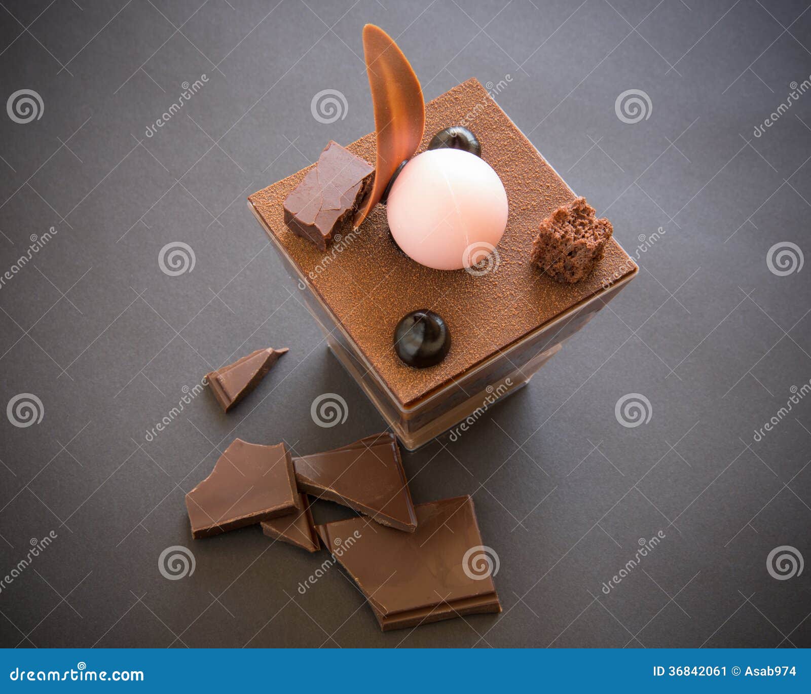 Chocolate verrine stock image. Image of french, background - 36842061