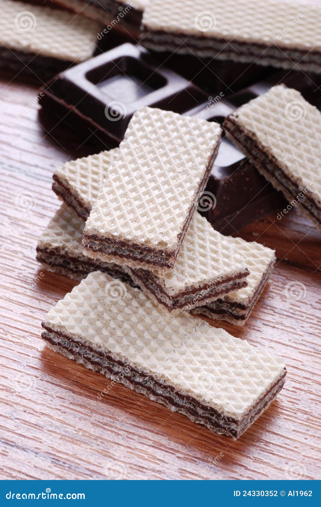 Chocolate wafers stock photo. Image of taste, pastry - 24330352